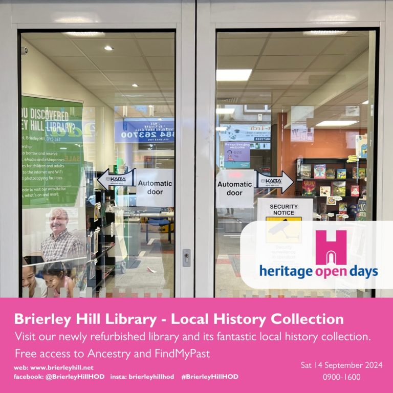 Brierley Hill Library – badge making, old photos, artefacts - Brierley ...